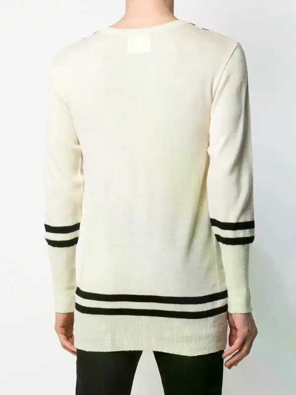 Comme Des Garçons Stripe-detail Wool Jumper