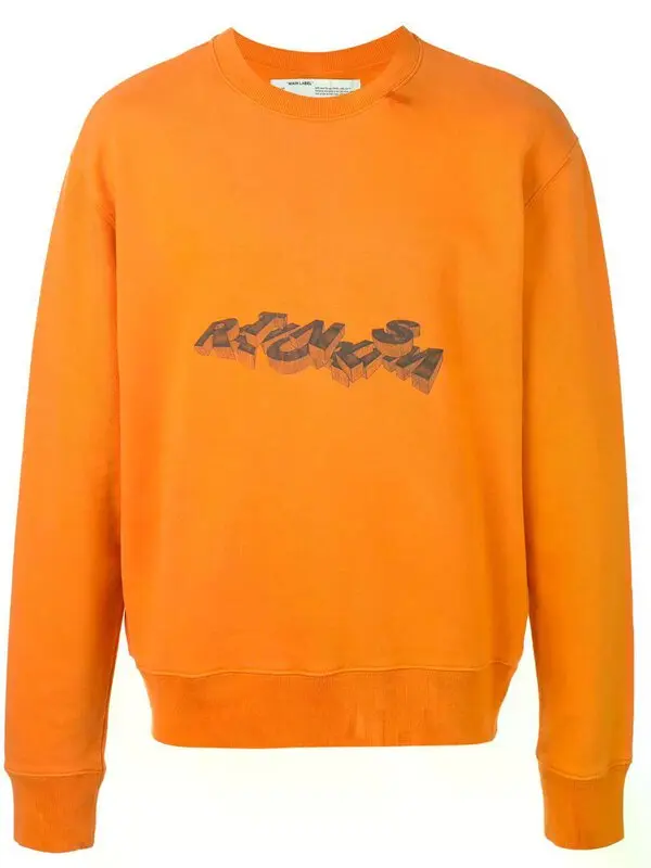 Off-White Crewneck Sweatshirt - Orange