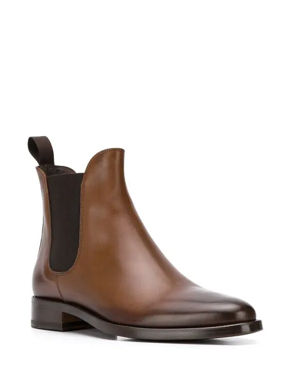 SCAROSSO Enzo Leather Chelsea Boots