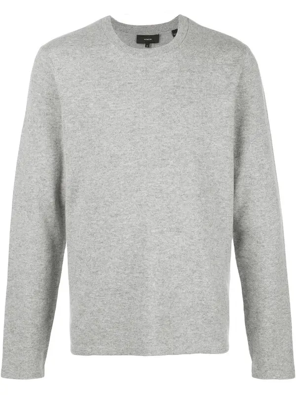 Vince Long-sleeve Fitted Sweater - Grey