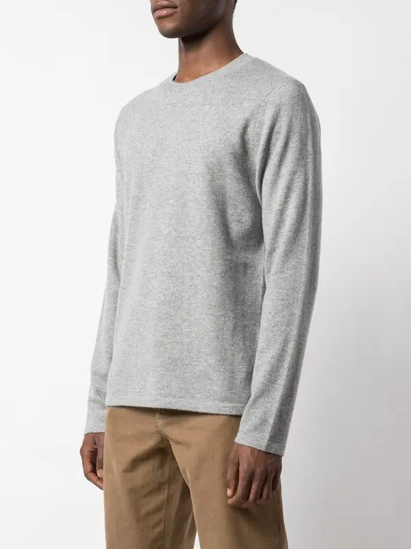 Vince Long-sleeve Fitted Sweater - Grey
