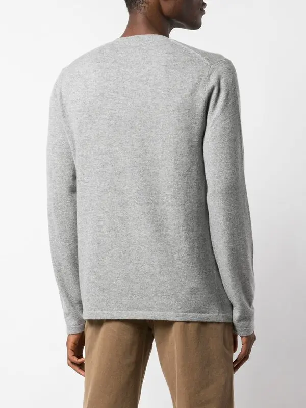 Vince Long-sleeve Fitted Sweater - Grey