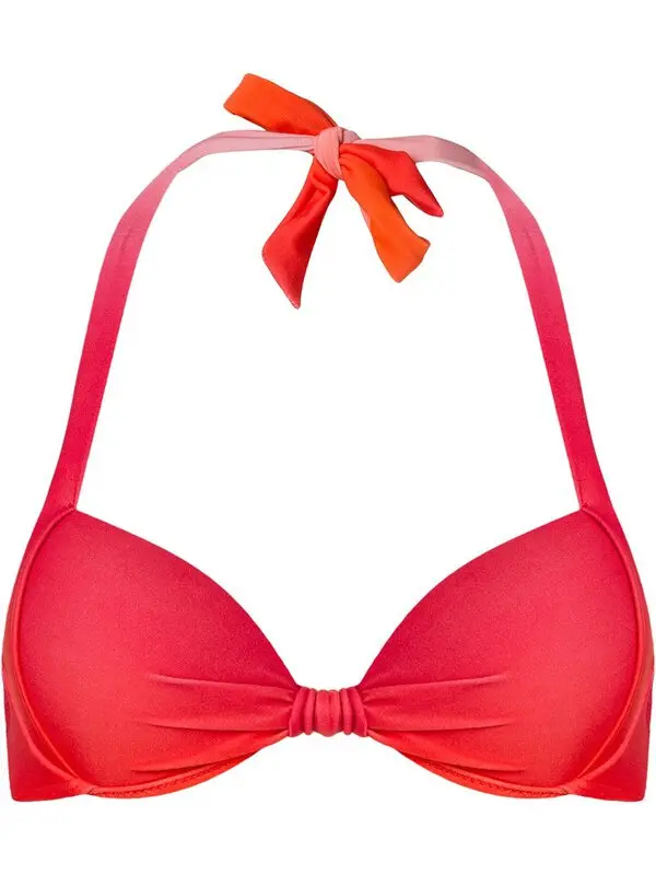 AMIR SLAMA Halterneck Bikini Top - Red