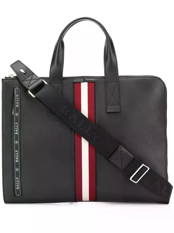 Bally Henri Slim Briefcase - Black