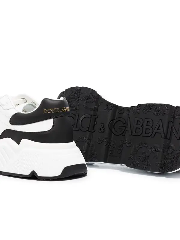 Dolce & Gabbana Daymaster Leather Sneakers - White