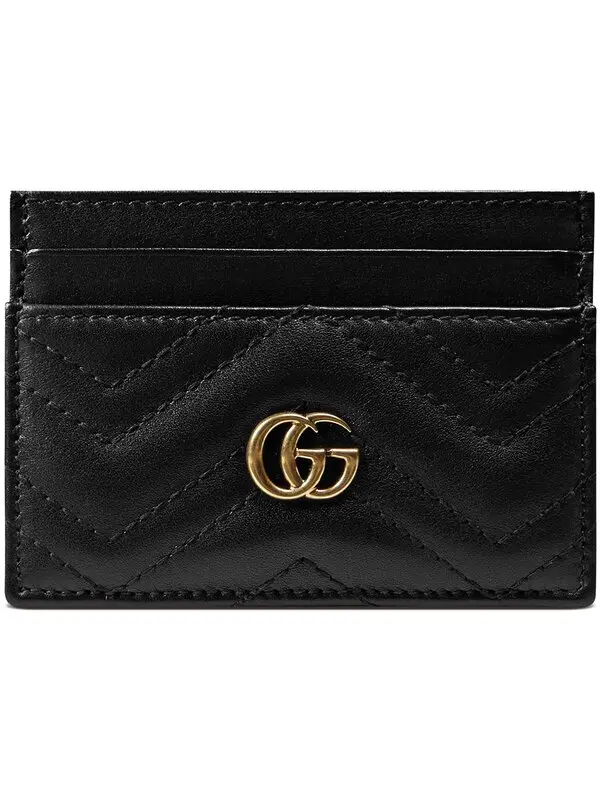 Gucci Gg Marmont Card Case - 1000 Black