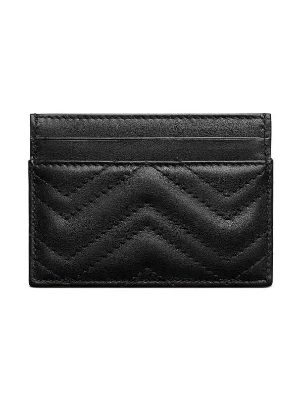 Gucci Gg Marmont Card Case - 1000 Black