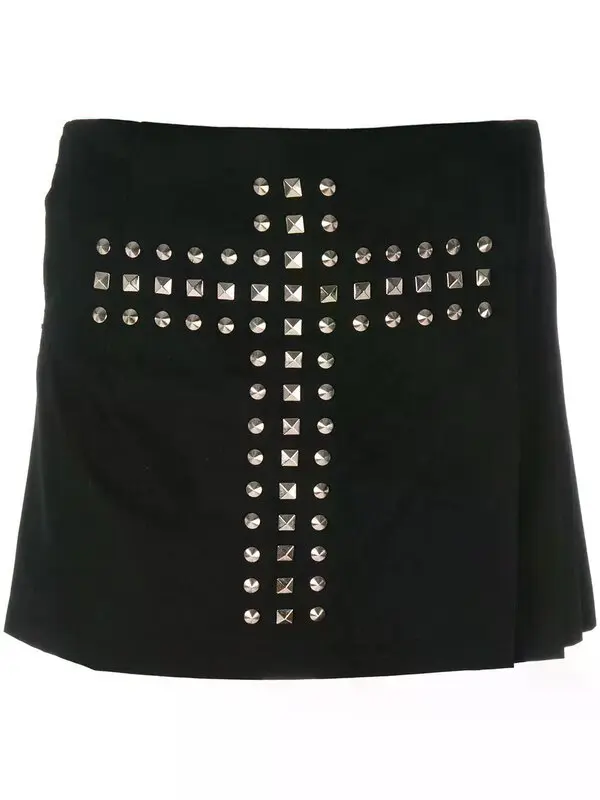 Comme Des Garçons Cross Stud Overlapping Shorts