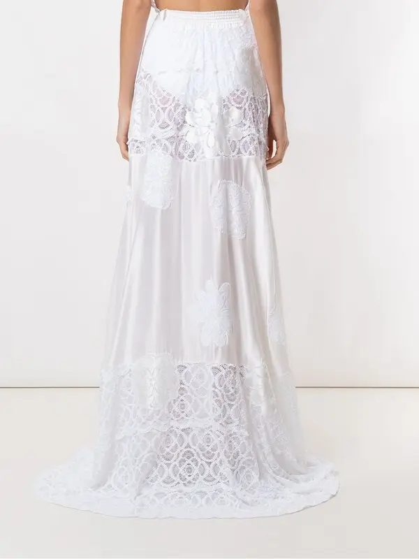 AMIR SLAMA Lace Maxi Skirt