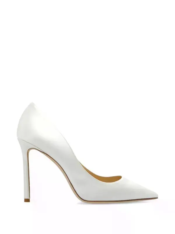 JIMMY CHOO Romy Satin Pumps - White