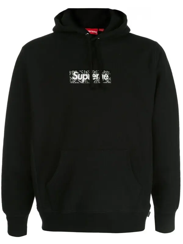 Supreme Bandana Box Logo Hoodie - Black