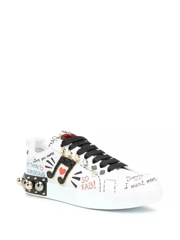 Dolce & Gabbana Portofino Appliqué Sneakers