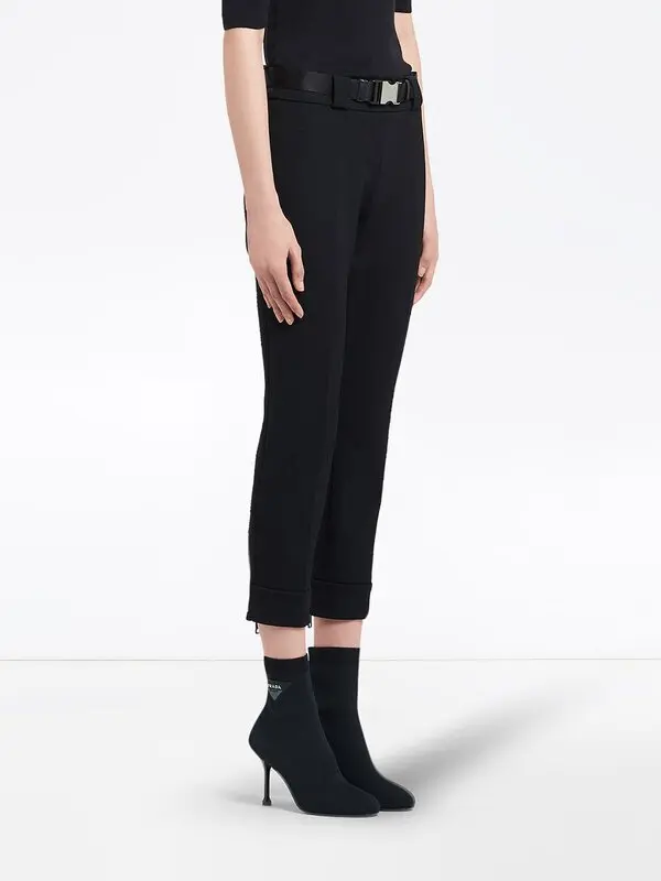 Prada Tailored Trousers With Zip Detail