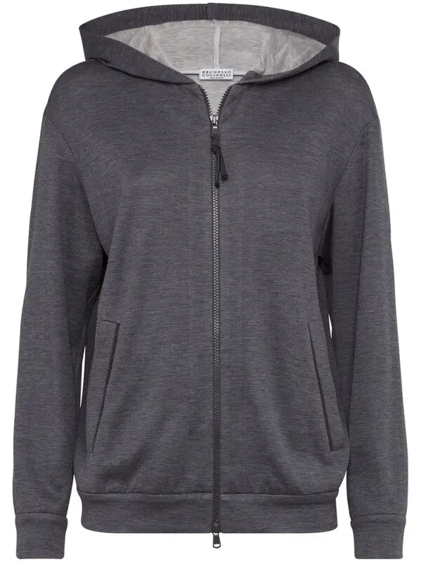 Brunello Cucinelli Zipped Long-sleeve Hoodie