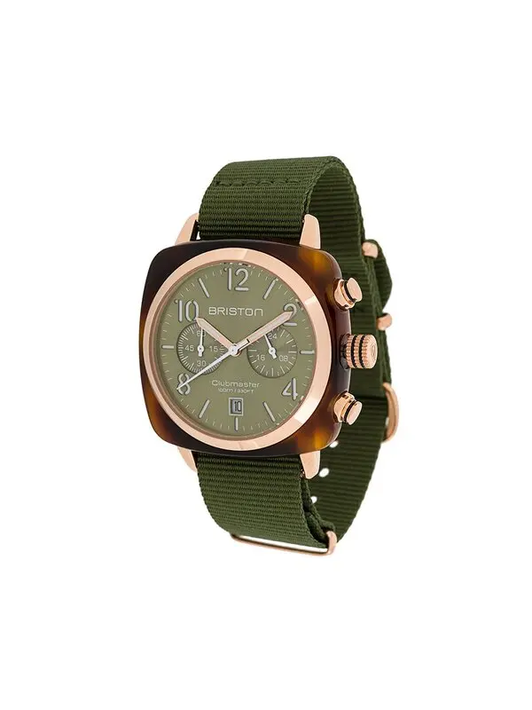 BRISTON Clubmaster Classic Chrono 40mm - Green