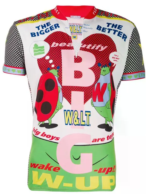 WALTER VAN BEIRENDONCK 1996's Killer Astral Travel 4 D-hi-d Cycling Top - Red