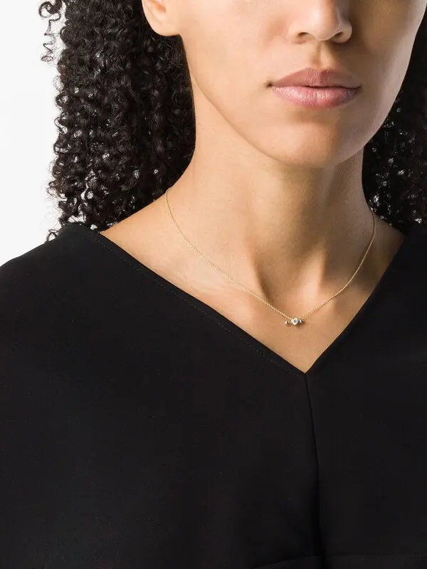 Delfina Delettrez 18kt Yellow And White Two In One Diamond Necklace