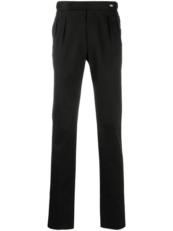 Tagliatore Pleated Trousers With Side Fastening