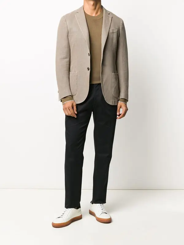 Tagliatore Pleated Trousers With Side Fastening