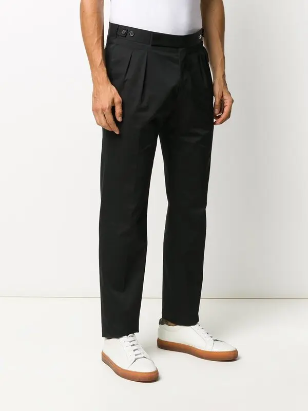 Tagliatore Pleated Trousers With Side Fastening