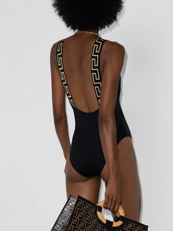 Versace Greca Border One-piece Swimsuit