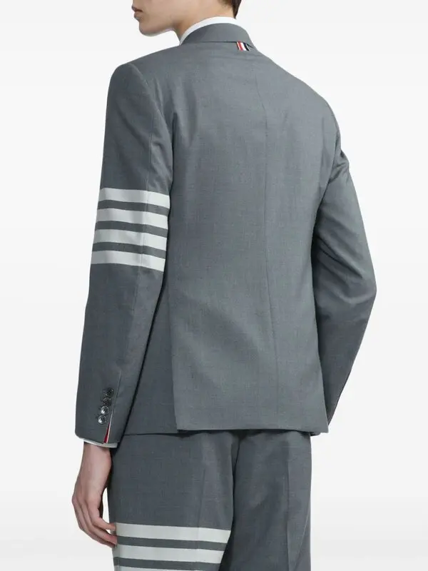 Thom Browne 4-bar Stripe Single-breasted Blazer - Grey