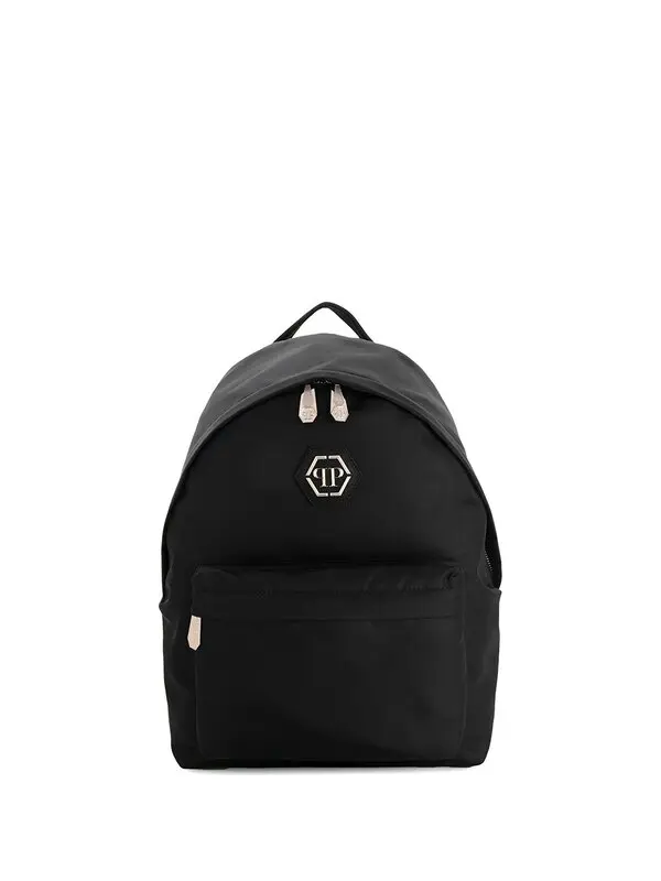 Philipp Plein Logo Plaque Backpack - Black