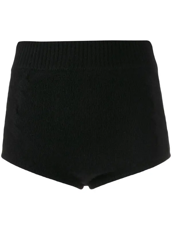 Cashmere In Love Mimie Knitted Knicker Shorts - Black