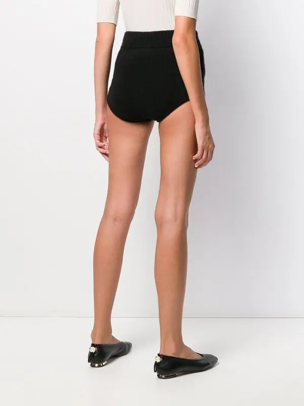 Cashmere In Love Mimie Knitted Knicker Shorts - Black