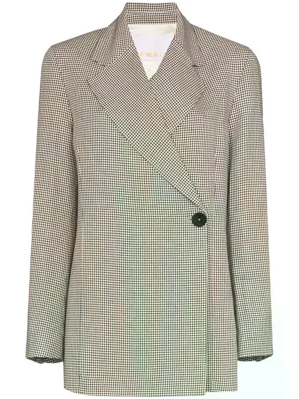 Remain Birger Christensen Viv Checked Double-breasted Blazer