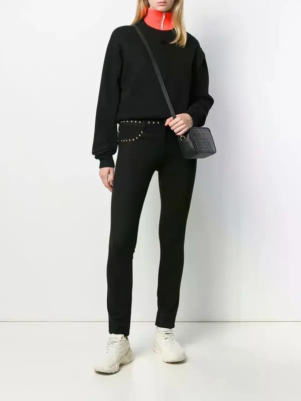 Versace Stud-detail Skinny Trousers