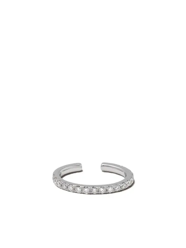 WE BY WHITEBIRD 18kt Suzanne Diamond Earcuff - Silver