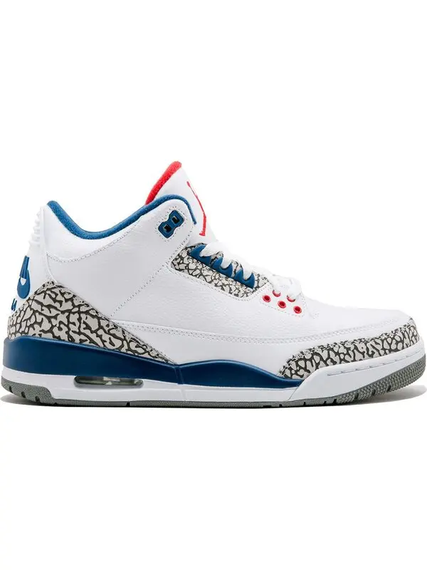JORDAN Air 3 Retro Og True Blue Sneakers - White
