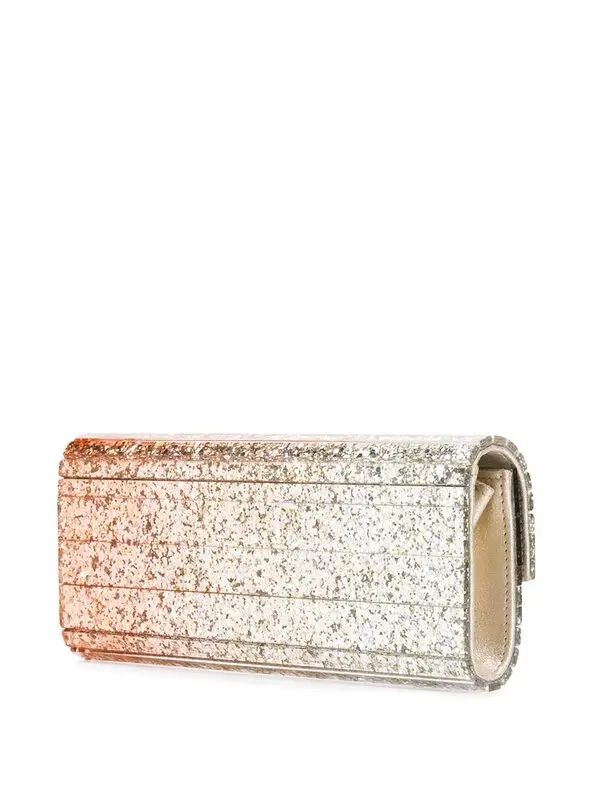 JIMMY CHOO Sweetie Glitter Clutch - Gold