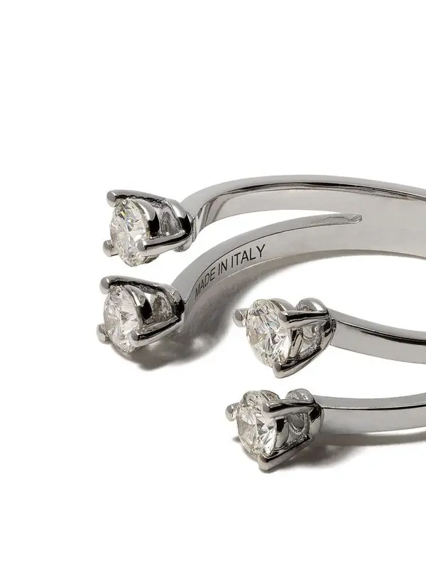 Delfina Delettrez Dots Diamond Ring - Silver