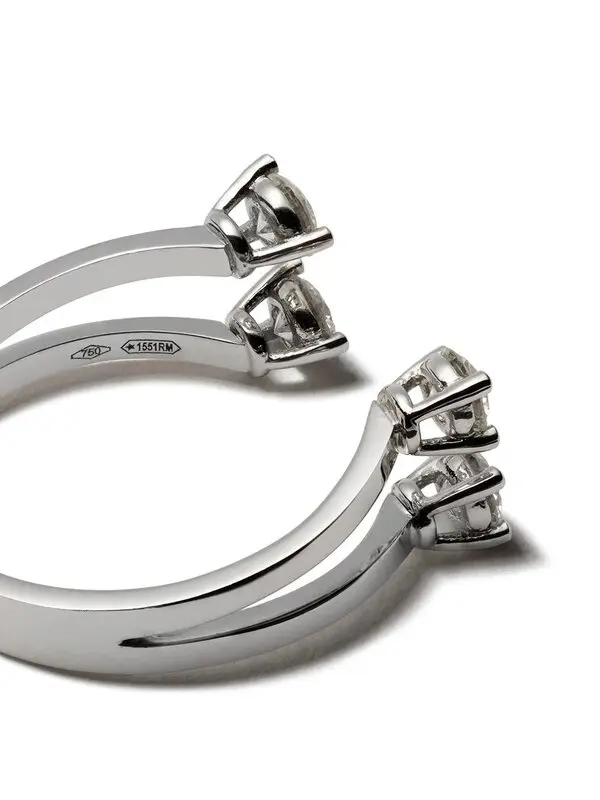 Delfina Delettrez Dots Diamond Ring - Silver