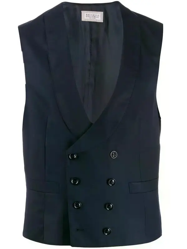 Brunello Cucinelli Double-breasted Virgin Wool Waistcoat