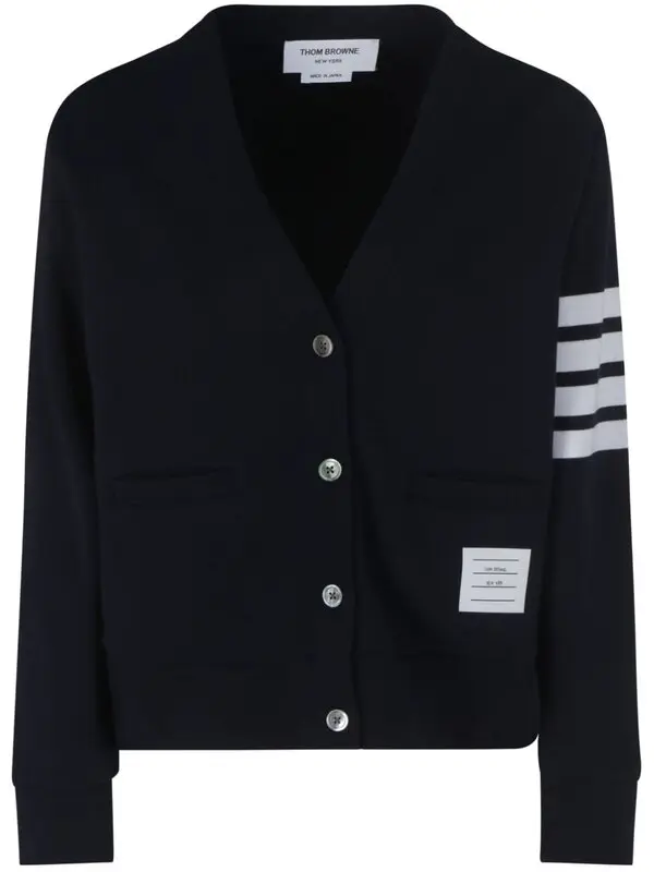 Thom Browne 4-bar Stripe Cardigan - Blue