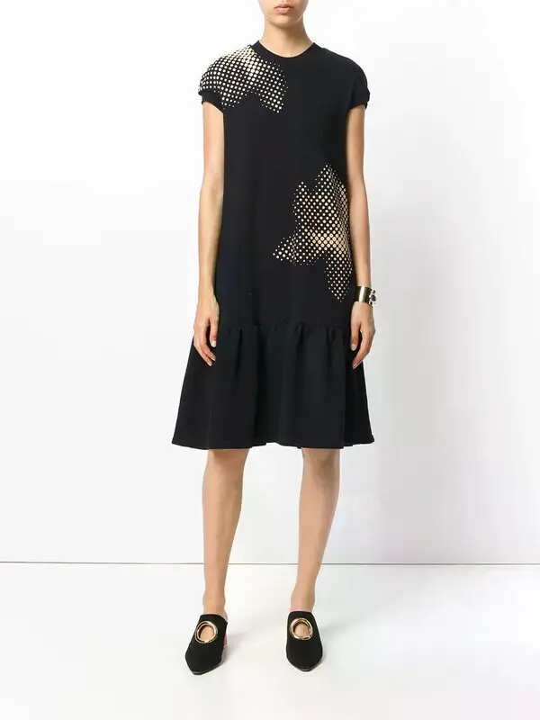 IOANA CIOLACU T-shirt Drop Waist Dress - Black