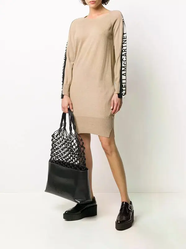 Stella McCartney Logo Stripe Knitted Dress