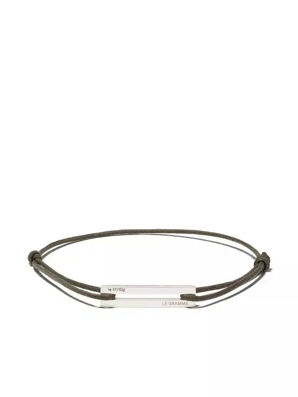 Le Gramme 17/10g Cord Bracelet - Silver
