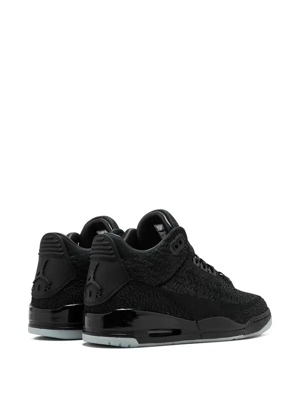 JORDAN Air 3 Retro Flyknit Cat Sneakers - Black