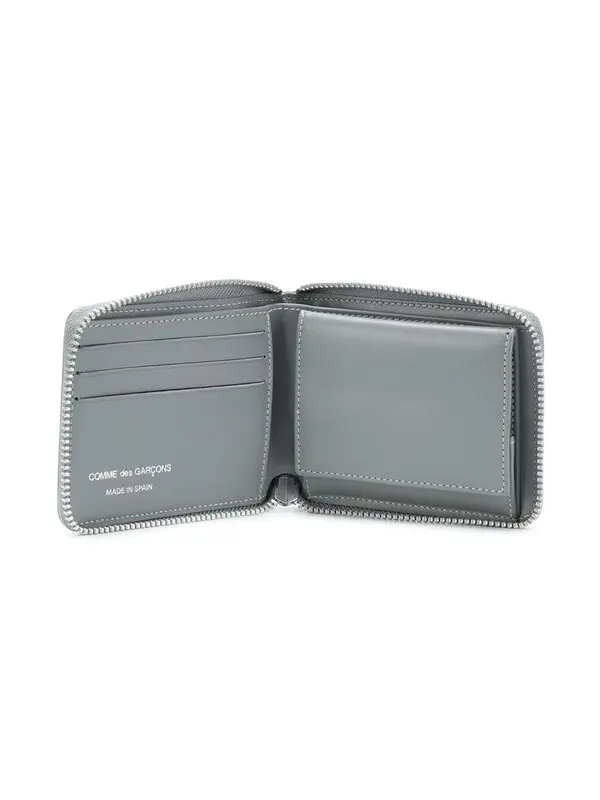Comme Des Garçons Zip Around Wallet - Grey