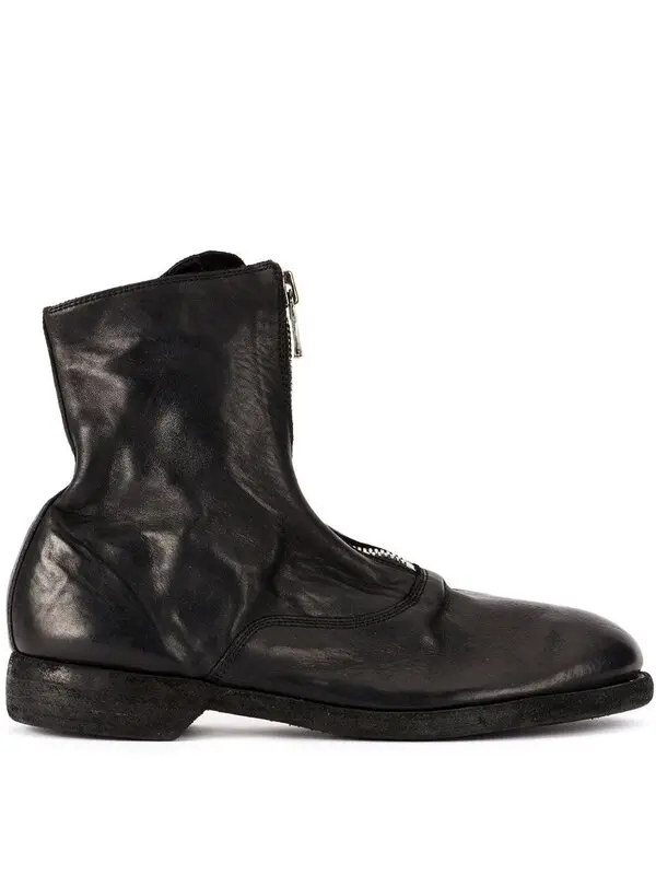 Guidi Soft Zip Front Ankle Boots