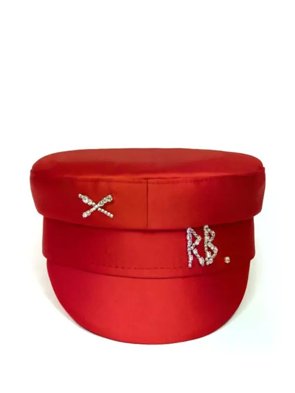 Ruslan Baginskiy Embellished Logo Plaque Hat - Red