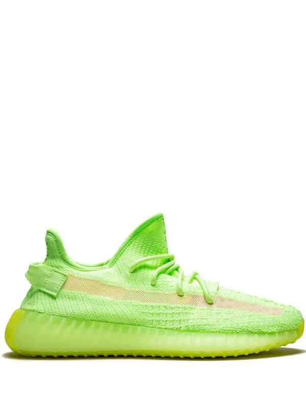 ADIDAS X YEEZY Boost 350 V2 Glow In The Dark Sneakers - Green