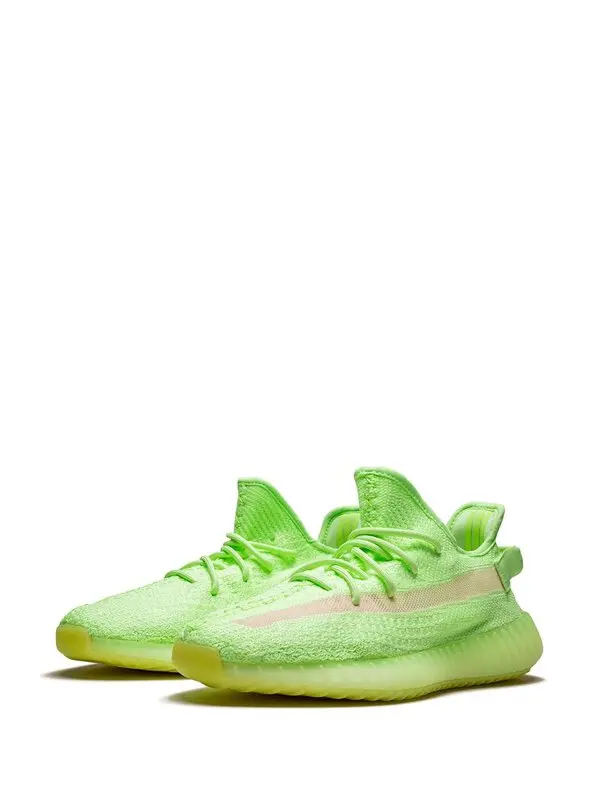 ADIDAS X YEEZY Boost 350 V2 Glow In The Dark Sneakers - Green