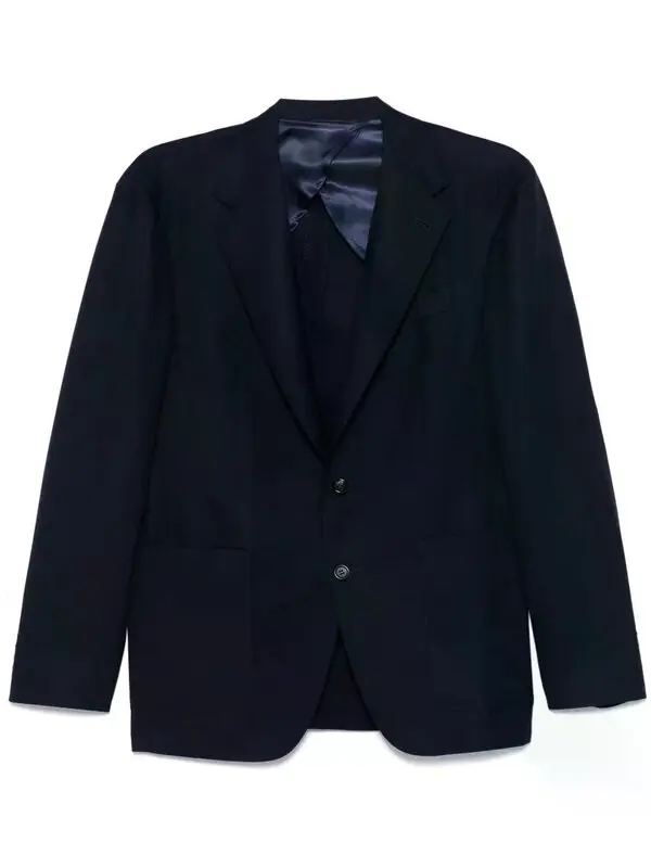 Canali Fitted Fine Knit Blazer
