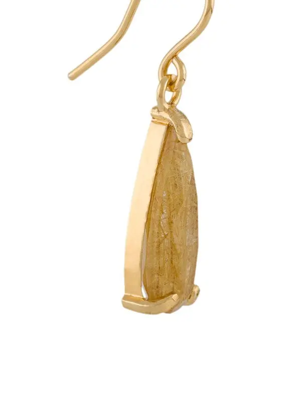 WOUTERS & HENDRIX Rutilated Quartz Drop Earrings