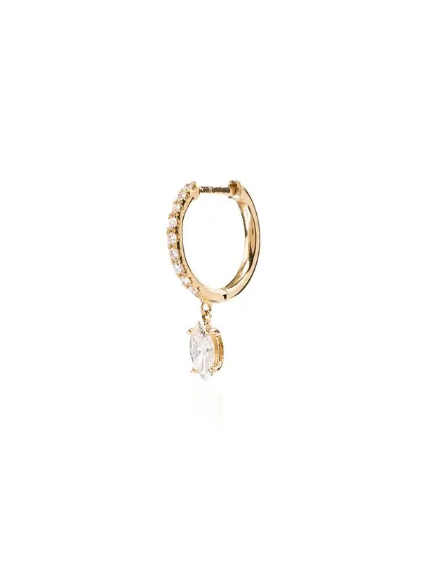ANITA KO 18kt Diamond Hoop Earring - Gold